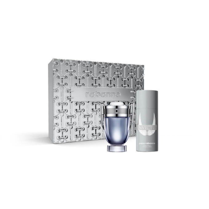 Paco Rabanne Invictus Eau De Toilette Spray 100ml Set 3 Pieces | Niche ...