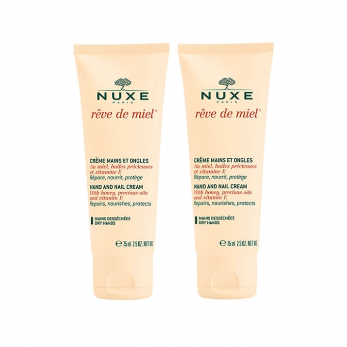 Nuxe Rêve De Miel Hand And Nail Cream 2x50ml | Beauty The Shop - Cremer, makeup, netbutik