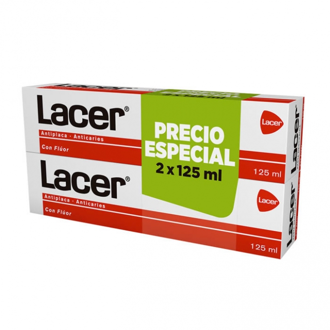 Lacer Toothpaste 2x125ml | Beauty The Shop - The best fragances, creams ...
