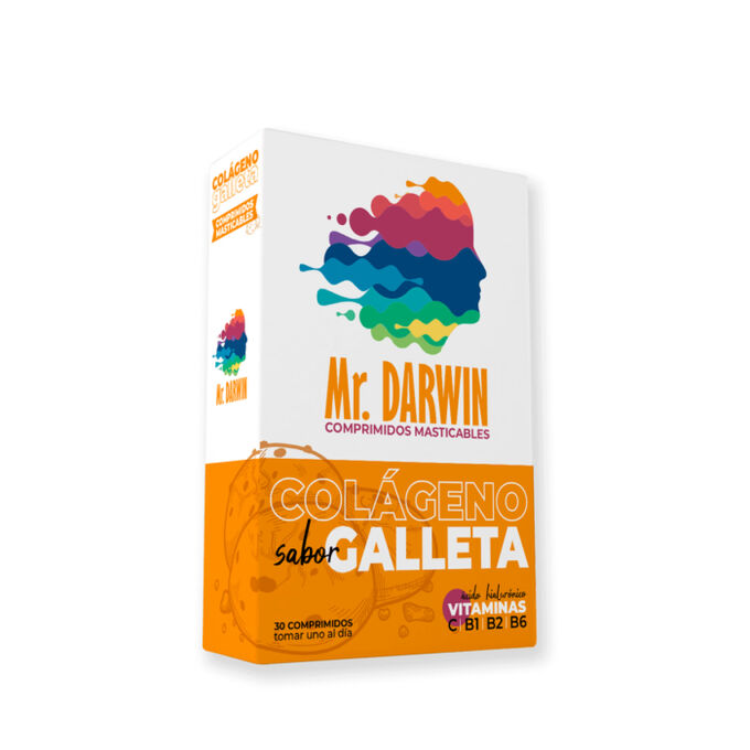 Mr. Darwin Chewable Collagen Biscuit Flavour 30 Tablets | Beauty The ...
