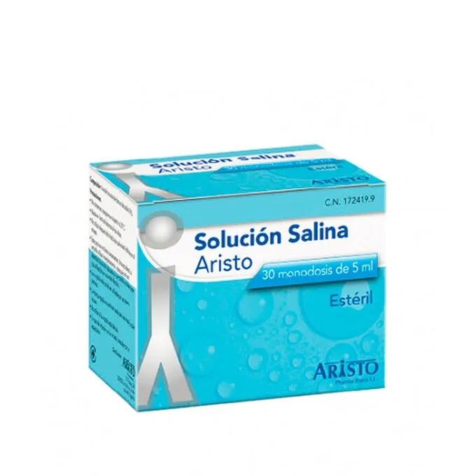 aqueous saline solution